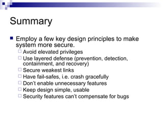 3 secure design principles | PPT