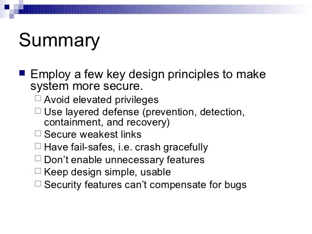 3 secure design principles