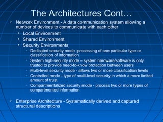 3 securityarchitectureandmodels-120331064706-phpapp01 | PPT