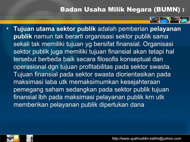 3. sekilas perbandingan bumn, bums dan koperasi | PPT