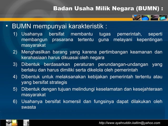 3. sekilas perbandingan bumn, bums dan koperasi | PPT