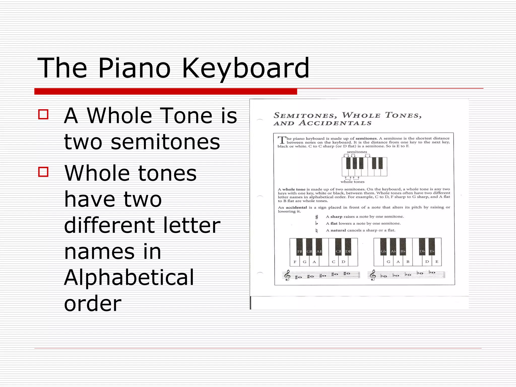 3 Semitones Whole Tones Accidentals | PPT | Music | Entertainment