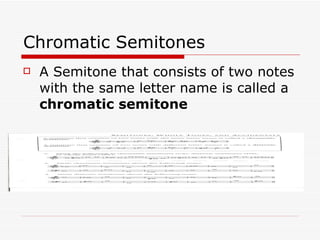 3 Semitones Whole Tones Accidentals | PPT