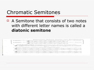 3 Semitones Whole Tones Accidentals | PPT