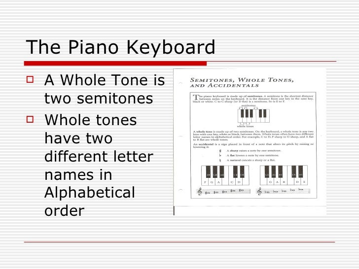 3 Semitones Whole Tones Accidentals 3 Semitones Whole Tones Accidentals
