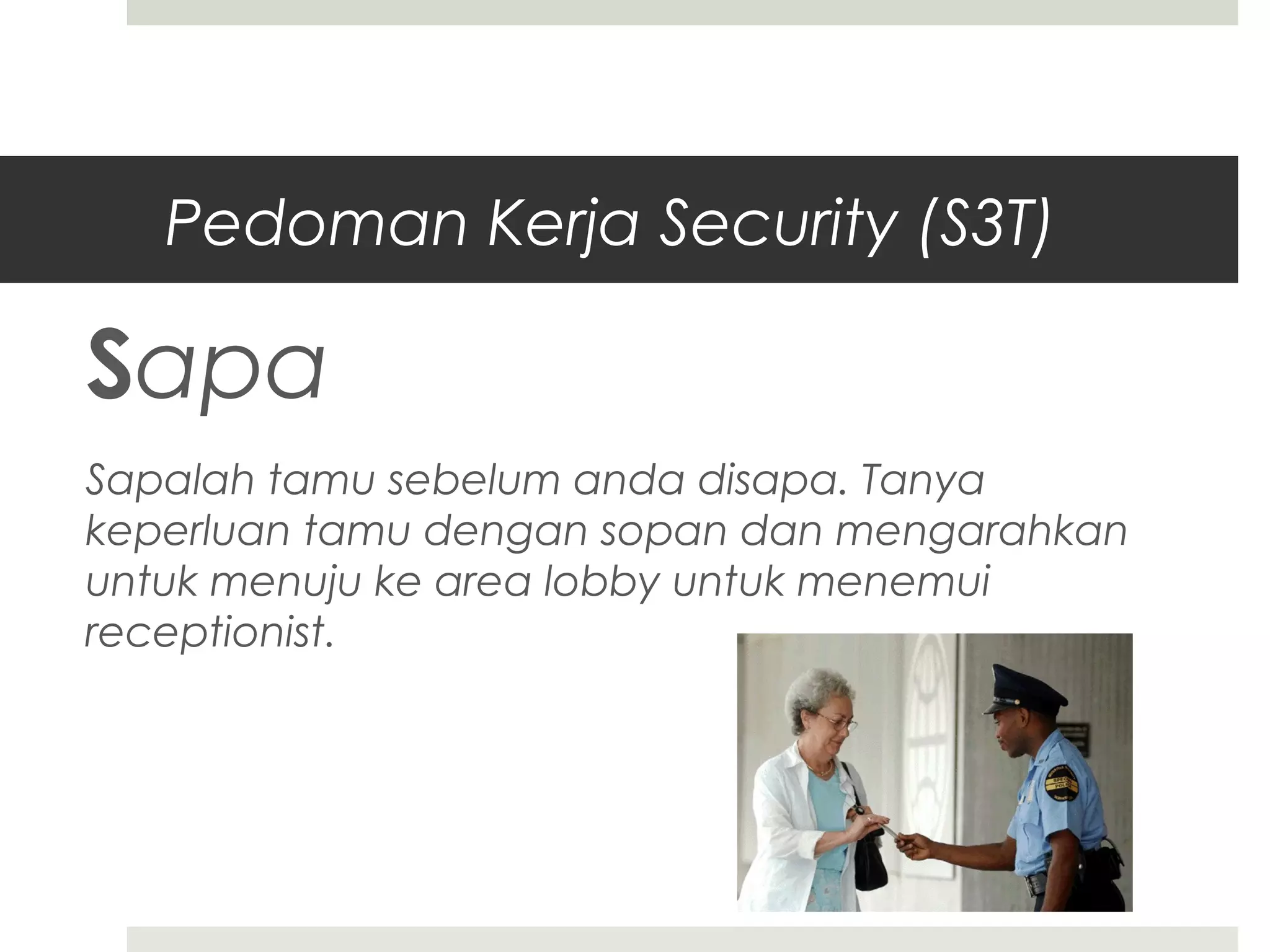 Service Excellent for Security Officer | PPT