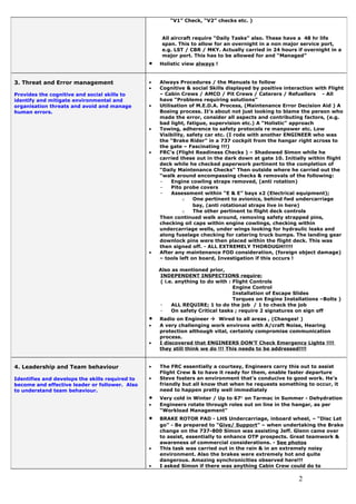 Virgin Australia - Engineer Shadowing Exercise | PDF