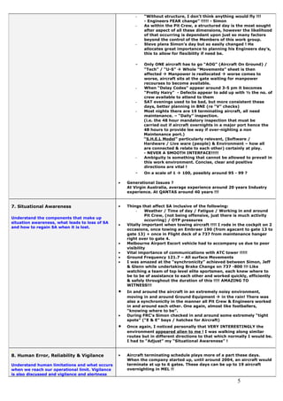 Virgin Australia - Engineer Shadowing Exercise | PDF