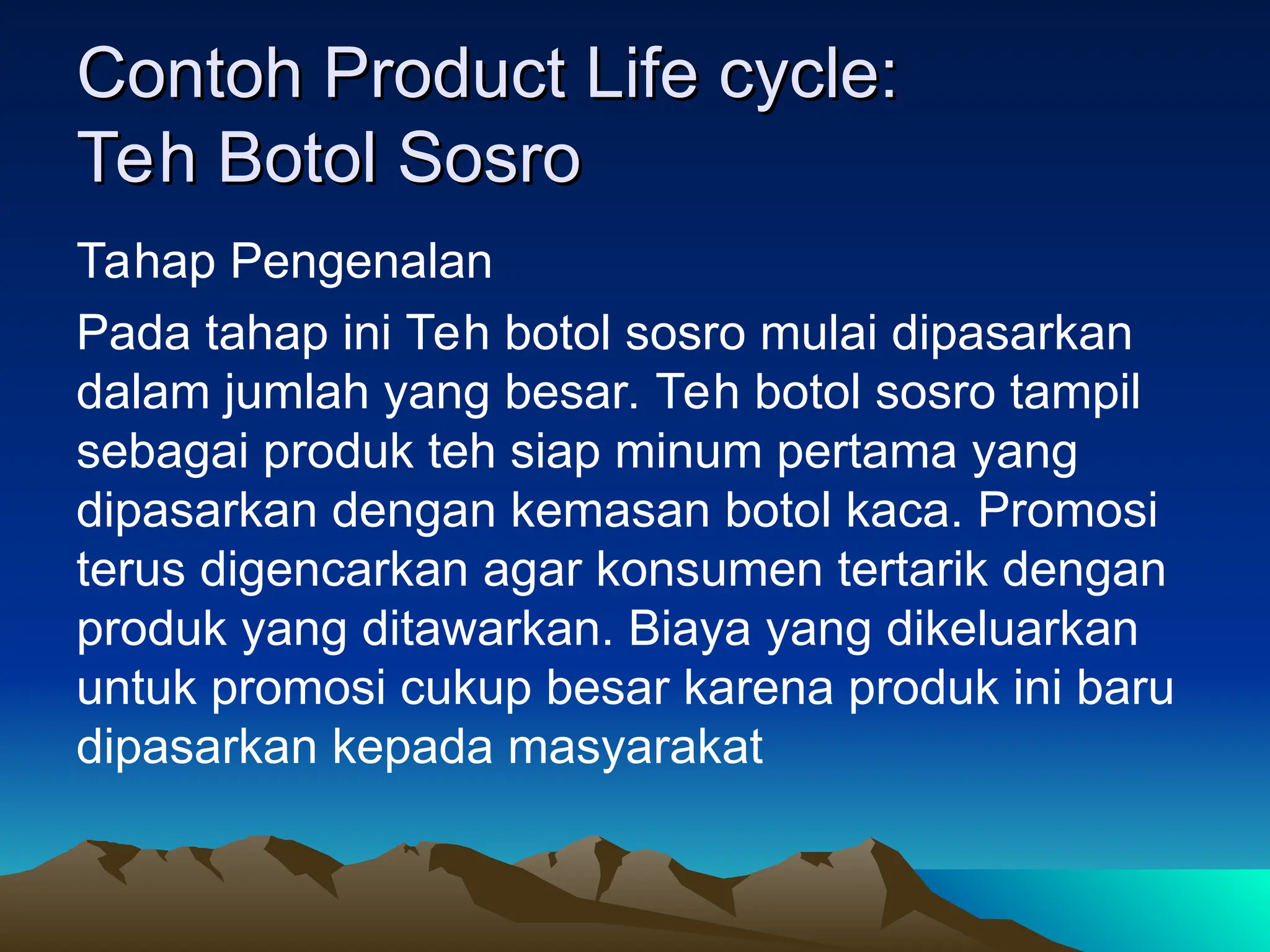 siklus hidup pada produk (product life ) | PPT