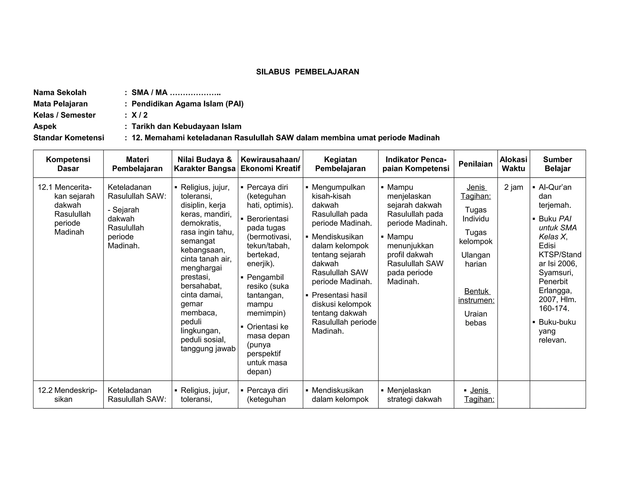 3 silabus-pai-sma | PPT