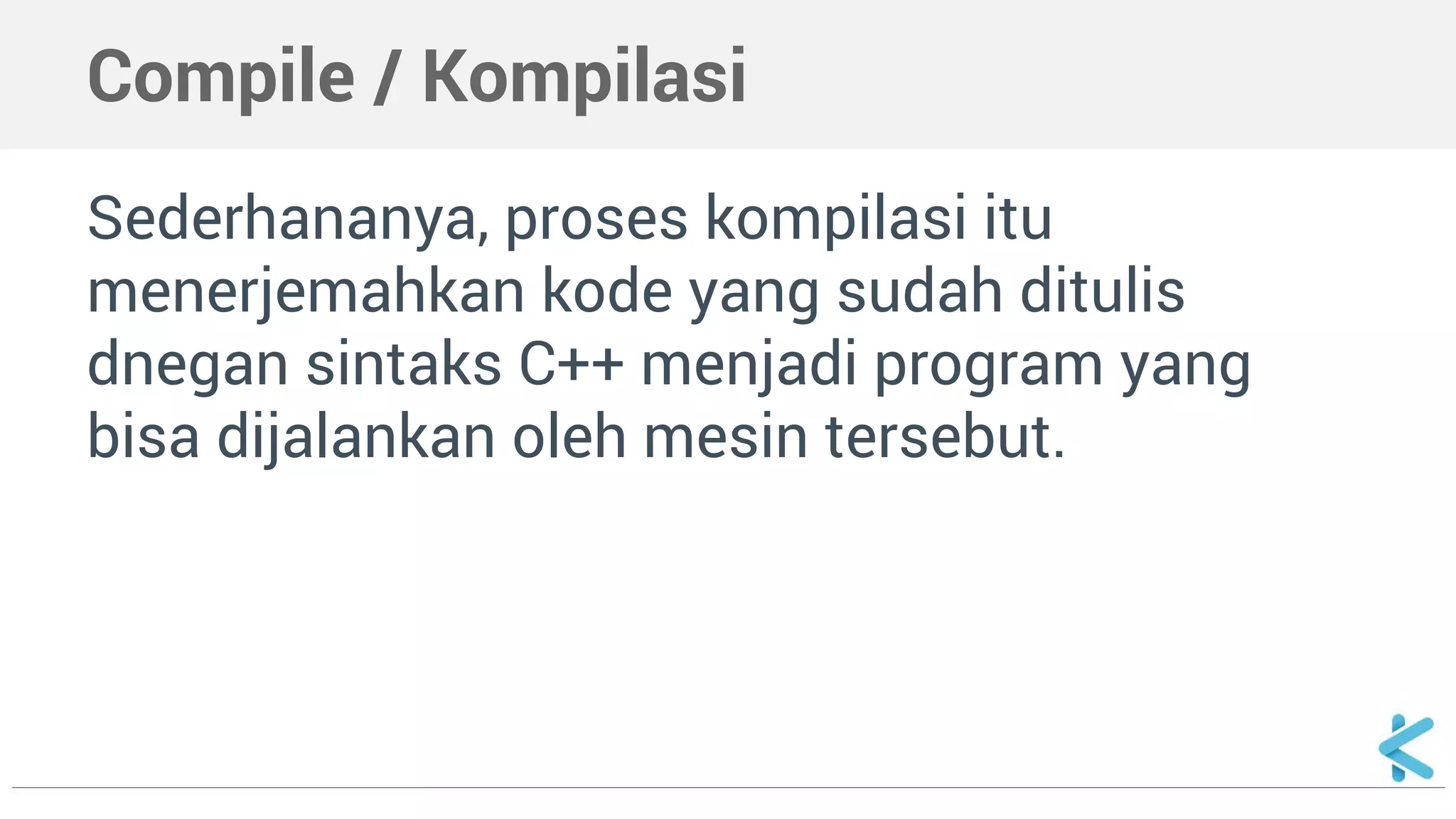Pemrograman C++ - Sintaks Dasar | PDF