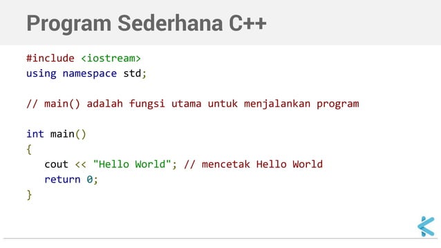 Pemrograman C++ - Sintaks Dasar | PDF