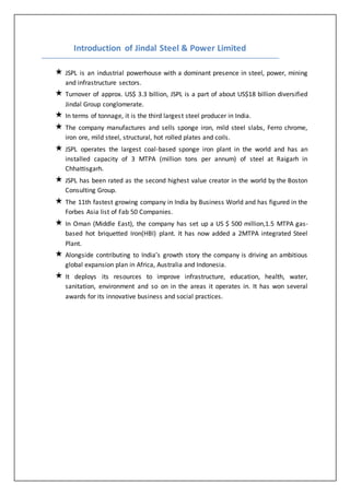 Sinter Plant,Lime & Dolo Plant industrial Training Report | DOCX