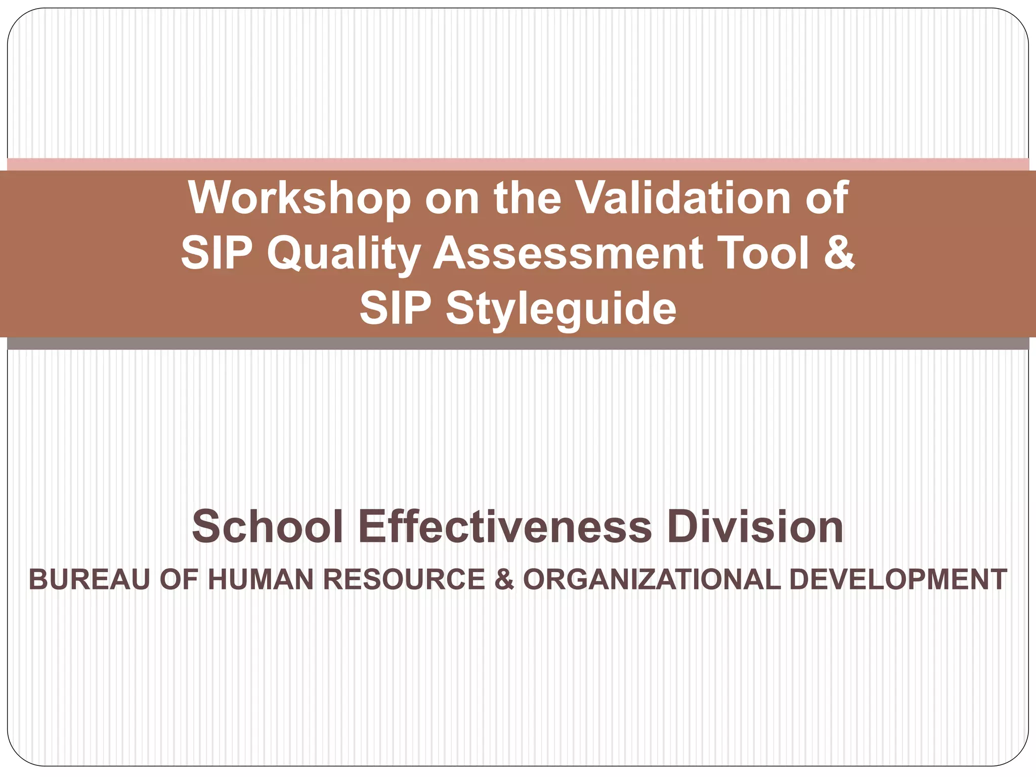 3-SIP-QA-Tool-Styleguide.pptx