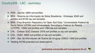 Soil Information System for Latin America and the Caribbean SISLAC ...