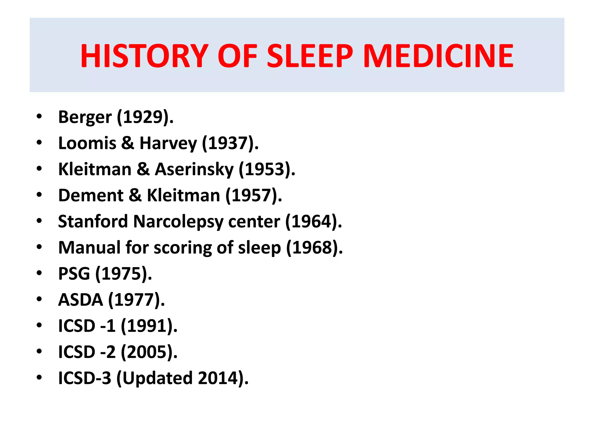 Sleep Medicine in Egypt | PPTX