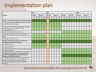 Implementation Plan of SSCAF Soil Project in Uganda | PPT