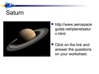 Gas Giant Worksheet