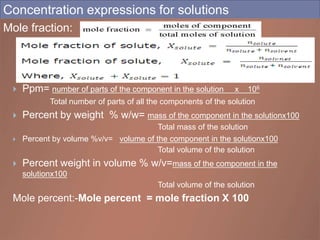 solutions state chemistry for class xii- | PPTX