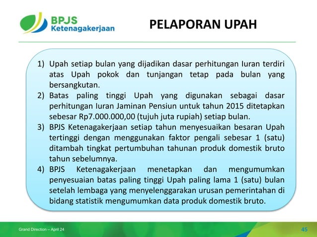 Sosialisasi BPJS Ketenagakerjaan, implementasi program BPJS | PPTX