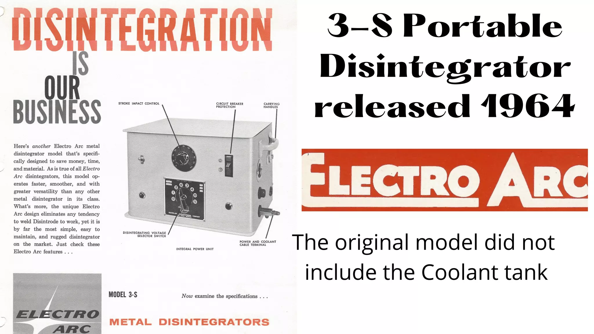 Electro Arc 3-S Portable Disintegrator | PDF