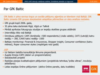 SPSS capi interviju veiksanas sistema | PPT