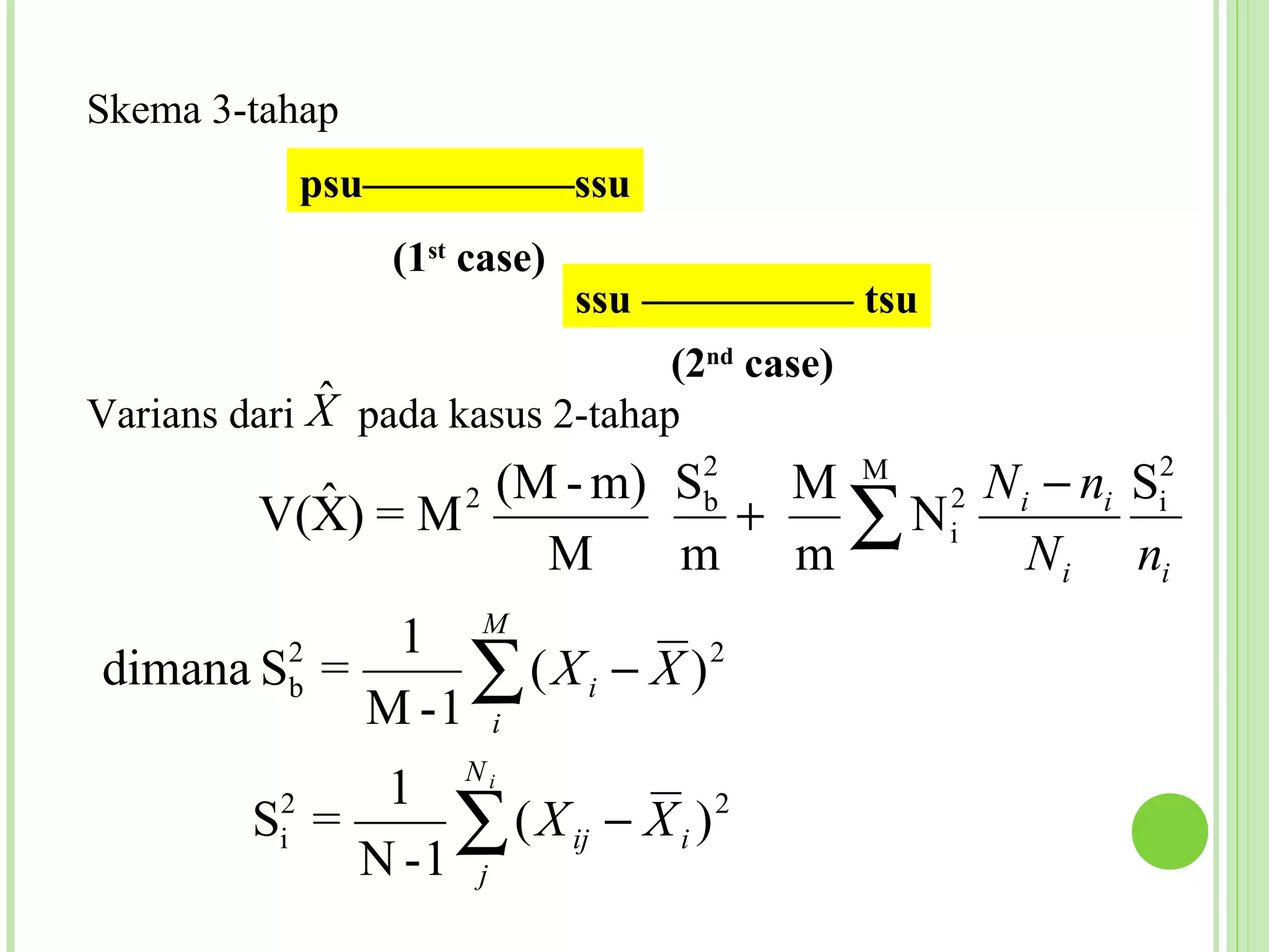 3 stage cluster sampling | PPT