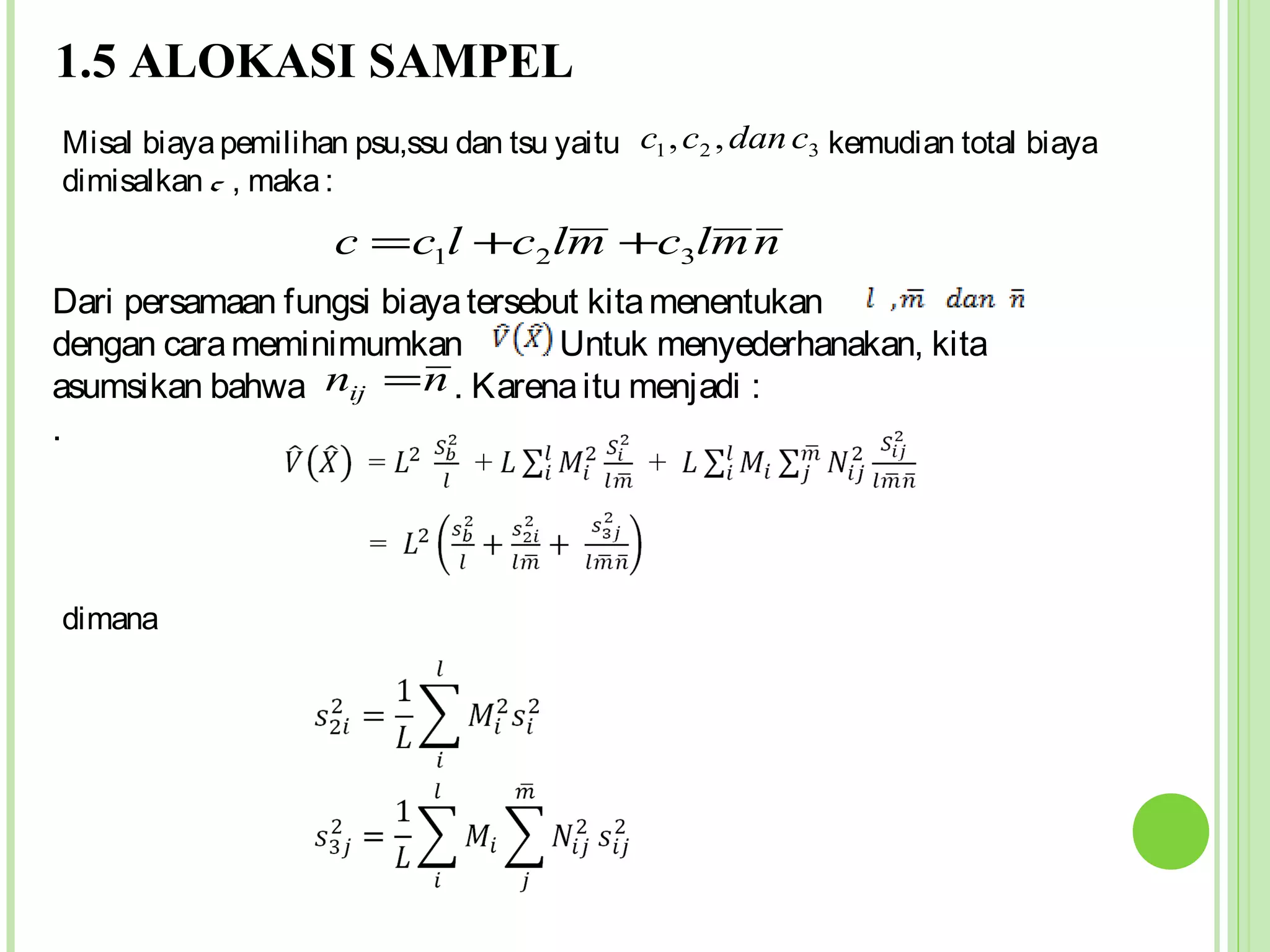 3 stage cluster sampling | PPT