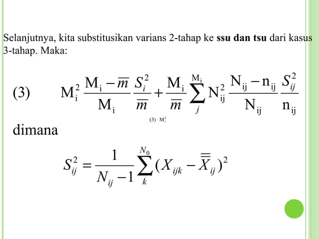 3 stage cluster sampling | PPT