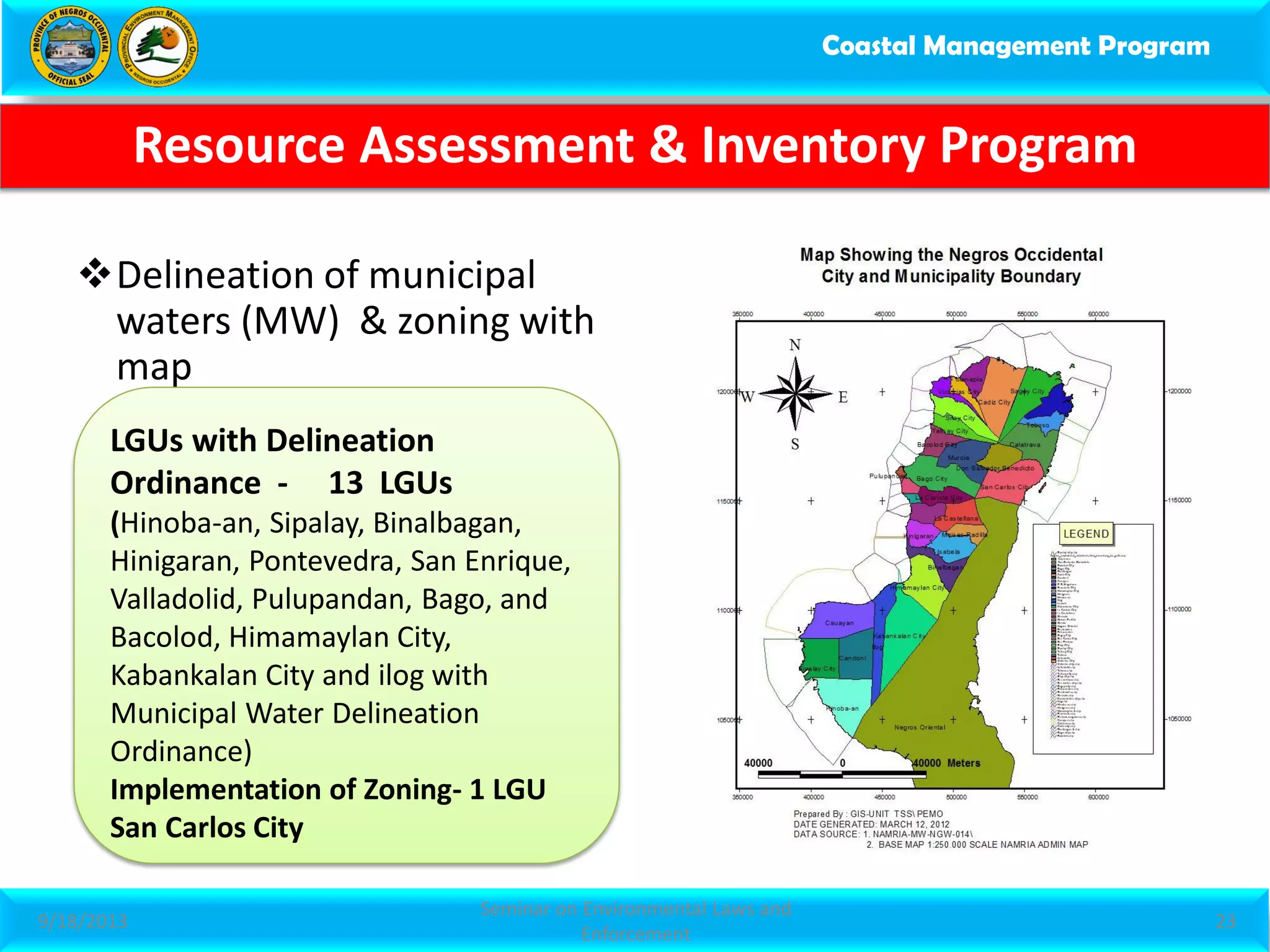 State of the Negros Occidental Coastal Environment | PDF