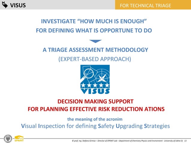 3. Stefano Grimaz - Visus Methodology - Safe School Facilities | PPT