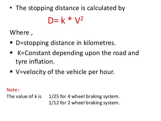 3 stopping distance