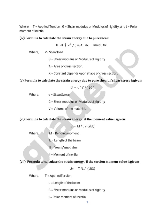 3-Strength of Materials formulaws.pdf | Physics | Science