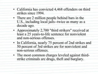 3 Strikes Law | PPT