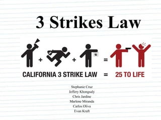 3 Strikes Law | PPT