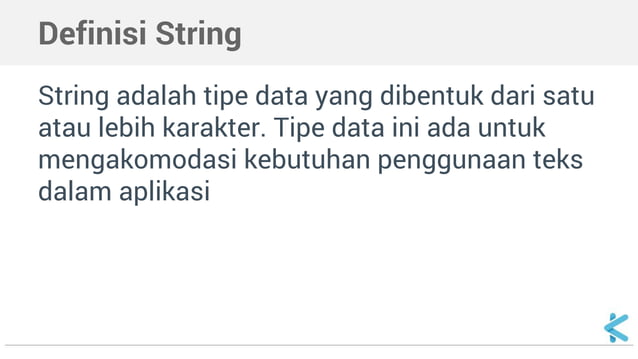 Pemrograman C++ - String | PPT
