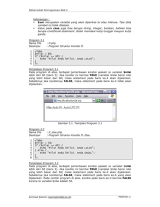 3 strtuktur kondisi dan perulangan | PDF
