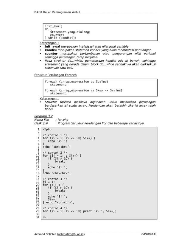3 strtuktur kondisi dan perulangan | PDF