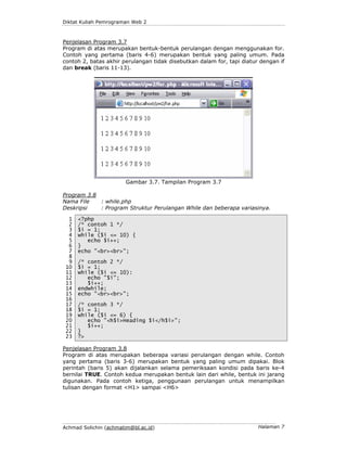 3 strtuktur kondisi dan perulangan | PDF