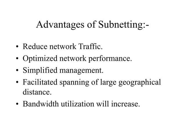 CCNA part 3 subnetting | PPT | Computer Networking | Computing