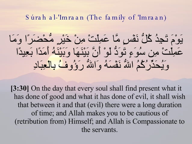 3 Surah Al Imraan (The Family Of Imraan) | PPT | Islam | Religion ...