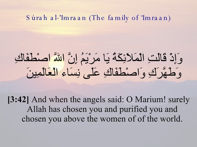 3 Surah Al Imraan (The Family Of Imraan) | PPT | Islam | Religion ...