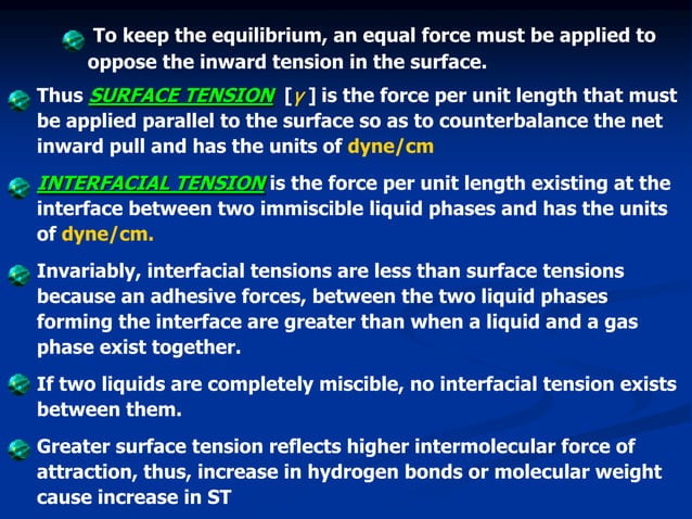 Surface and Interfacial Phenomena | PDF | Chemistry | Science