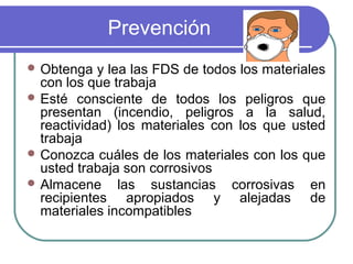 Sustancias Corrosivas | PPT