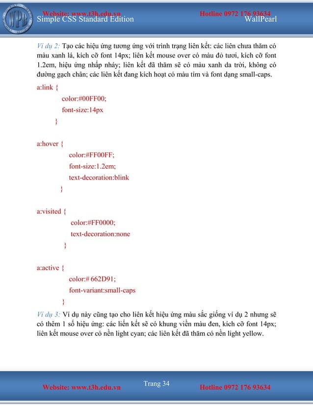 Tài liệu CSS tiếng việt cơ bản | PDF