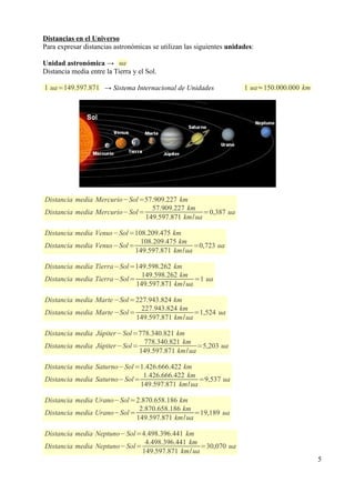 3.- Tamaños y distancias en el Universo | ODT