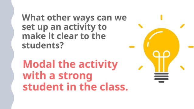 3 - Teacher Training PowerPoint. Introducing New Language and Setting ...