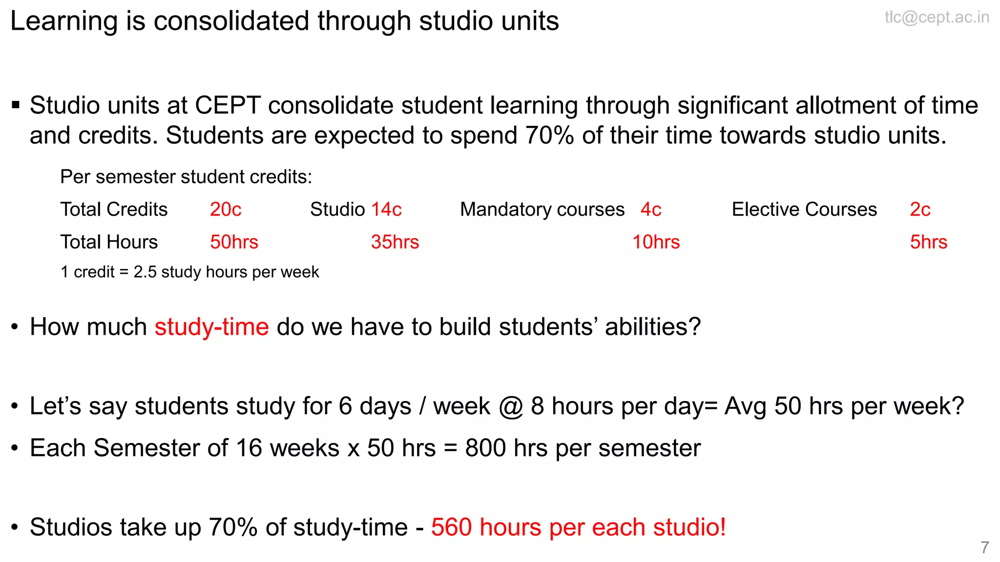Teaching Framework for Studio units | PDF