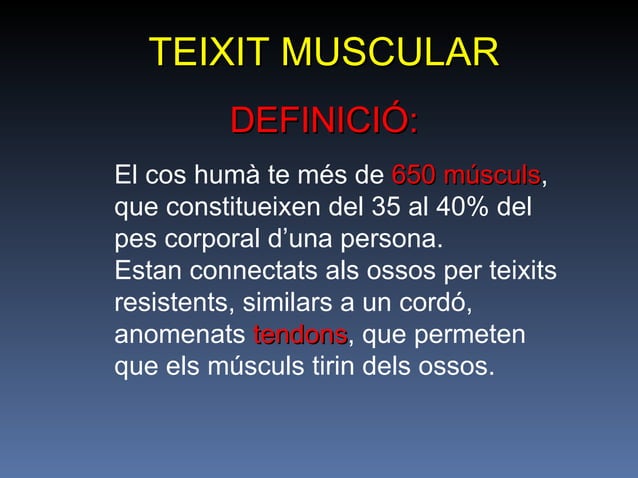 3. teixit muscular i contracció muscular | PPT