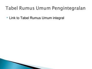 Teknik-Pengintegralan | PPT